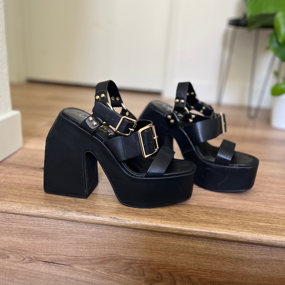 Dolls Kill | Shoes | Dolls Kill Khali Block Heels | Poshmark